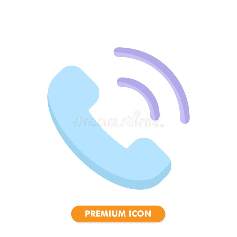Phone Call Icon Pack Isolated on White Background. for Your Web Site ...