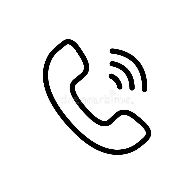 Phone Call Icon. Ringing Phone Symbol Stock Illustration - Illustration ...