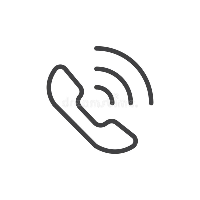 Phone Call Icon Set. Contact Support Button. Mobile Phone Vector Symbol ...