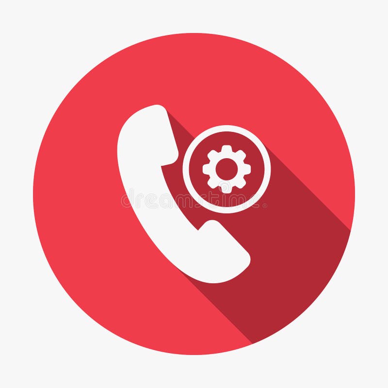 Phone Call Icon, Technology Icon with Settings Sign. Phone Call Icon ...