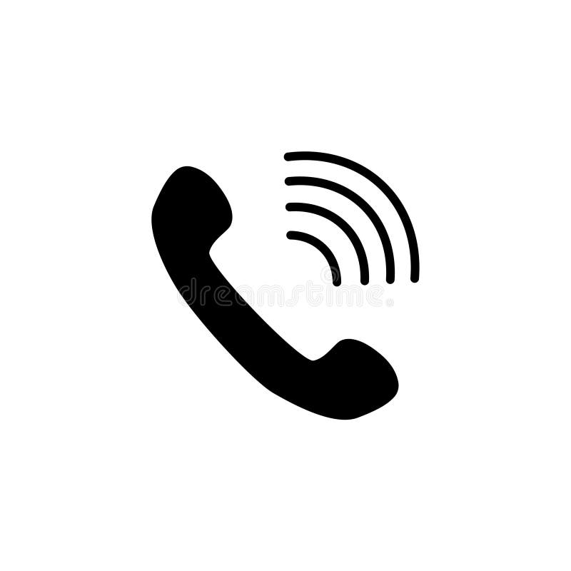 Phone Call Icon. Telephone Ringing Symbol. Web Site Page and Mobile App ...