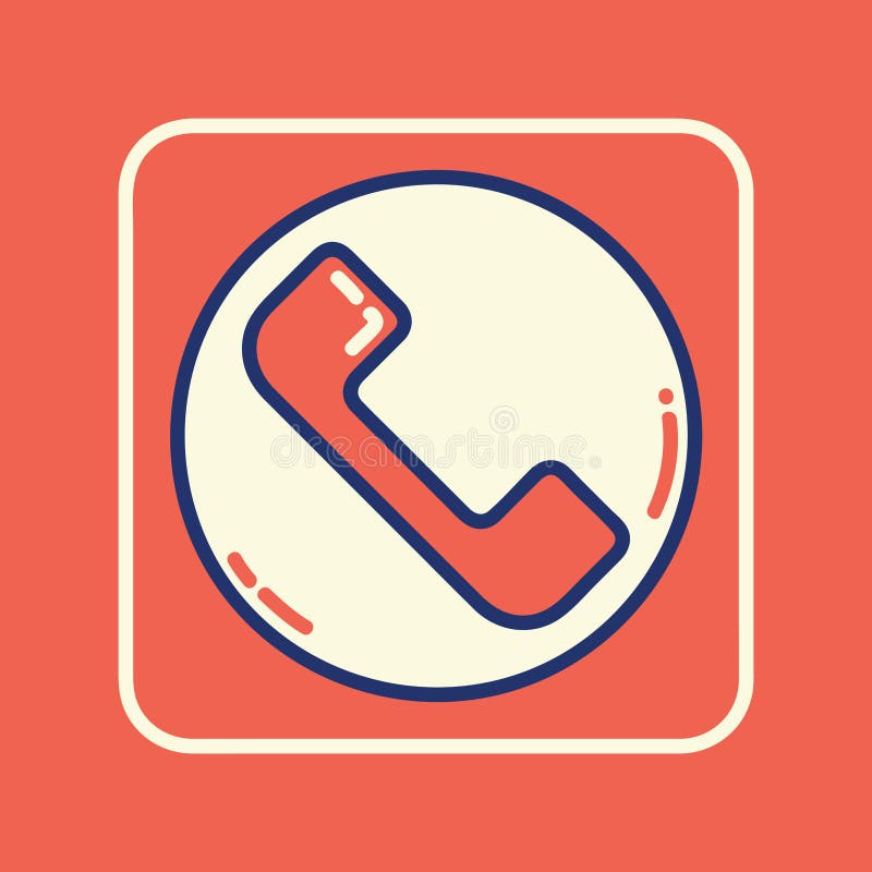 Phone Call Icon. Vector Illustration Decorative Design Stock Vector ...