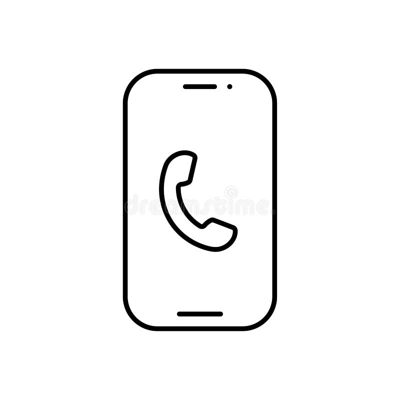 Phone Call Icon on the White Background Eps 10 Stock Vector ...