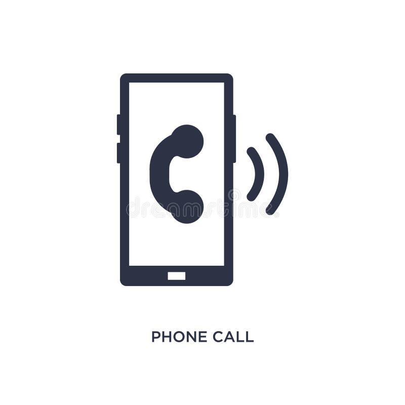 Phone Call Icon on White Background. Simple Element Illustration from ...