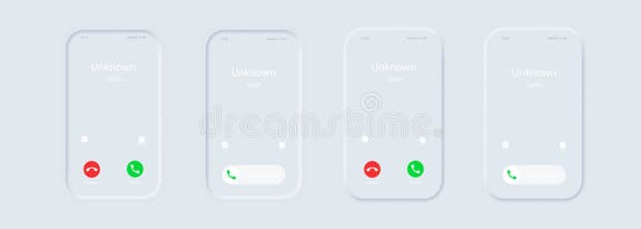 Phone Call Screen Template. Incoming Call. IPhone Call Screen Set. Interface. Slide To Answer ...