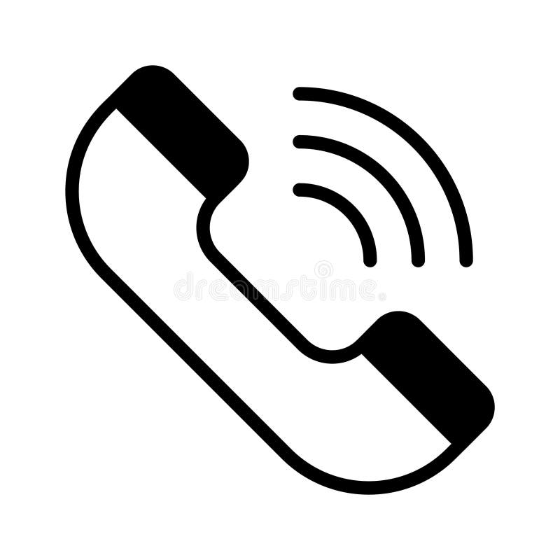 Phone Call Symbol for Direct Voice Communication Stock Illustration ...