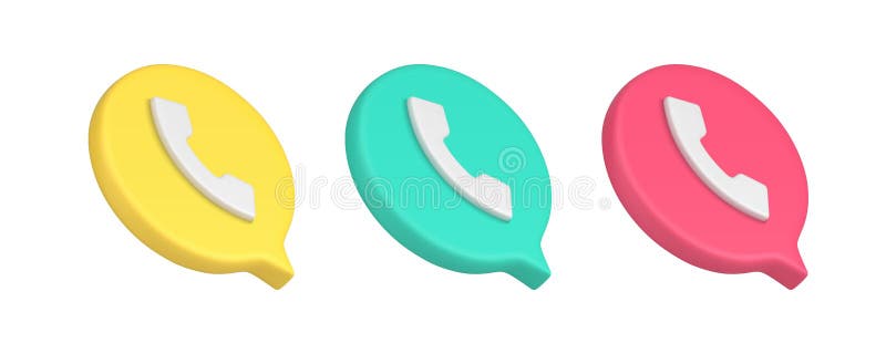 Phone Call Telephone Handset Button Quick Tips Isometric 3d Icon ...