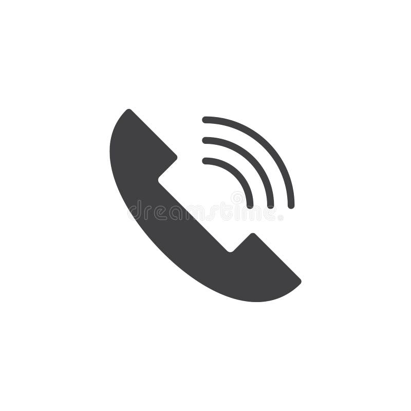 Phone call vector icon stock vector. Illustration of call - 124152104