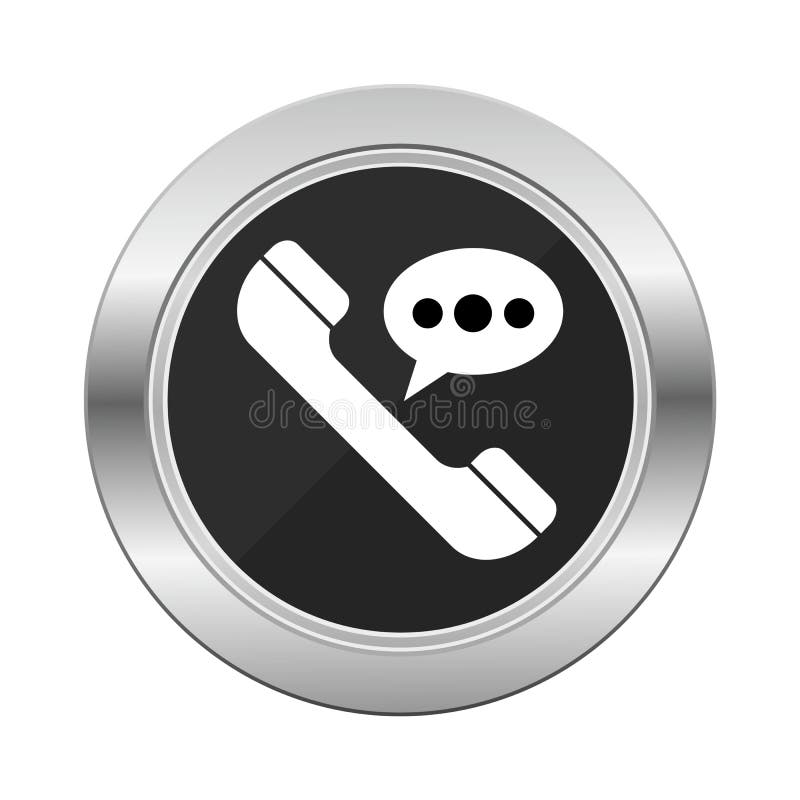 Phone Call vector icon stock illustration. Illustration of connection ...