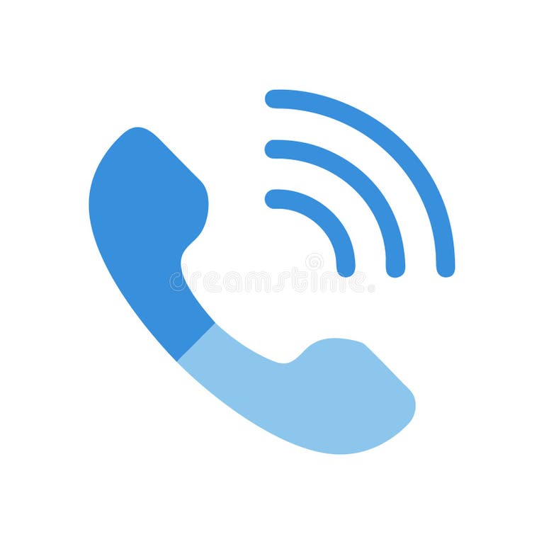 Phone Call Wave Icon for Communication Stock Vector - Illustration of ...