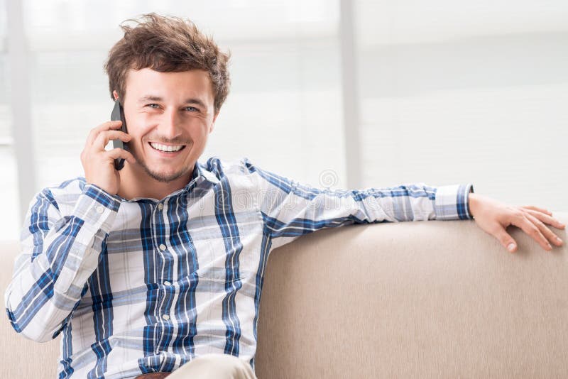 Phone call stock image. Image of mobile, brunet, communicate - 39829353