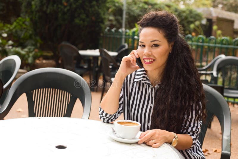 Phone call stock image. Image of coffee, fresh, lifestyle - 45389469