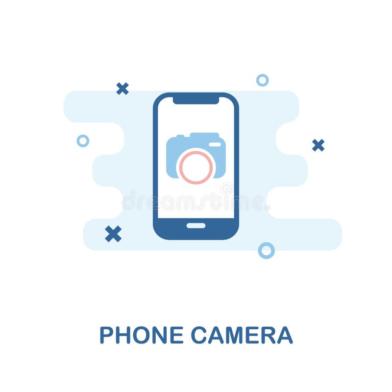 Phone Camera Icon. Flat Style Icon Design. UI. Illustration of Phone ...
