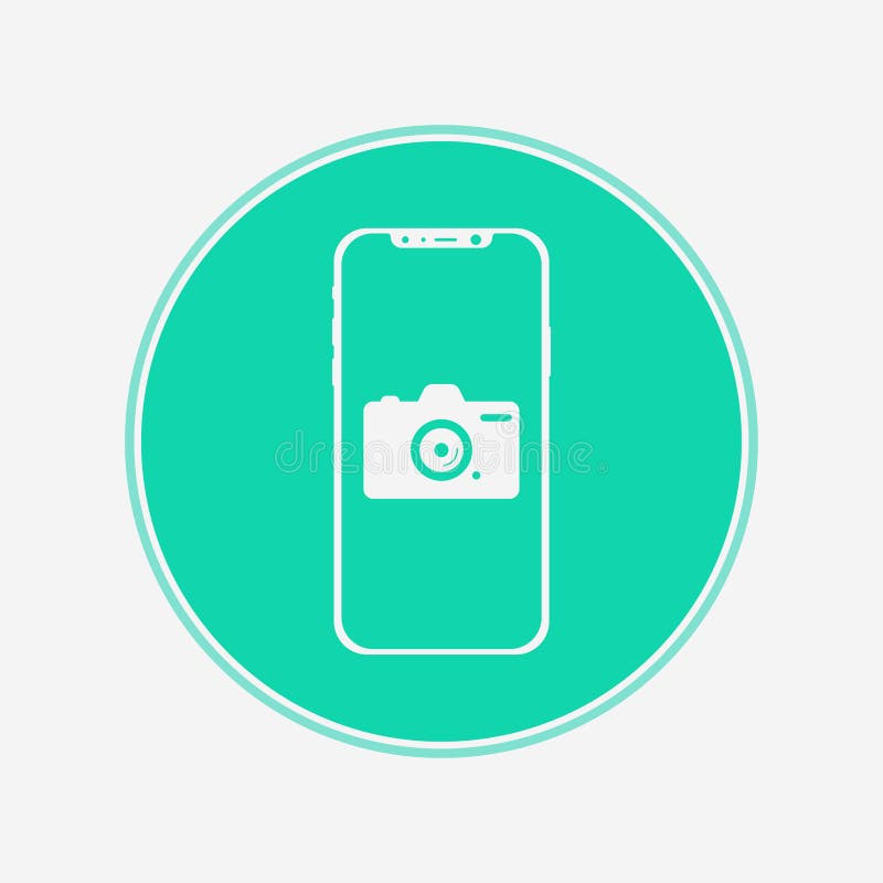 Phone with Camera Vector Icon Sign Symbol Stock Vector - Illustration ...