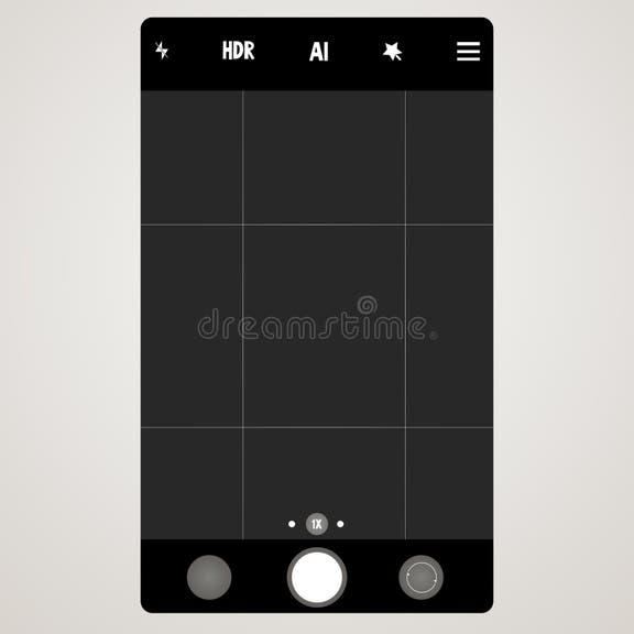 Phone Camera Viewfinder, Screen Interface View Template Video Cam ...