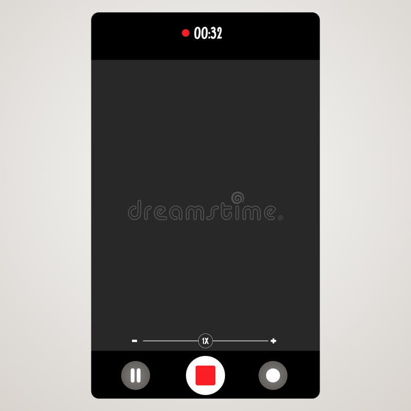 Phone Camera Viewfinder, Screen Interface View Template Video Cam ...