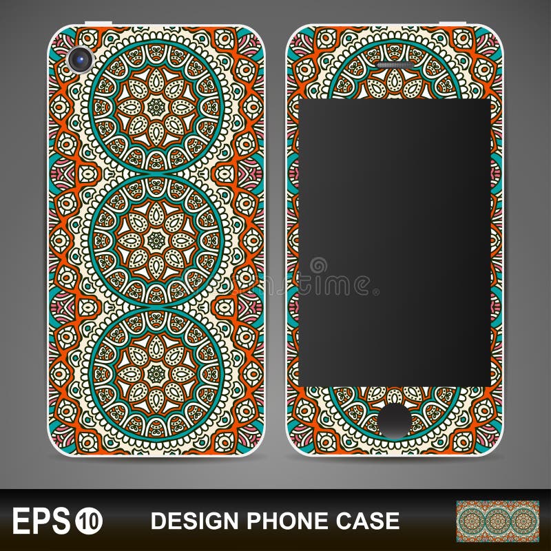 Phone case design stock vector. Illustration of case - 55655610