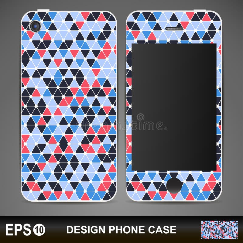 Phone case design stock vector. Illustration of decorative - 55655668