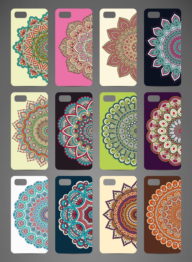 Phone case design stock vector. Illustration of arabic - 55657915