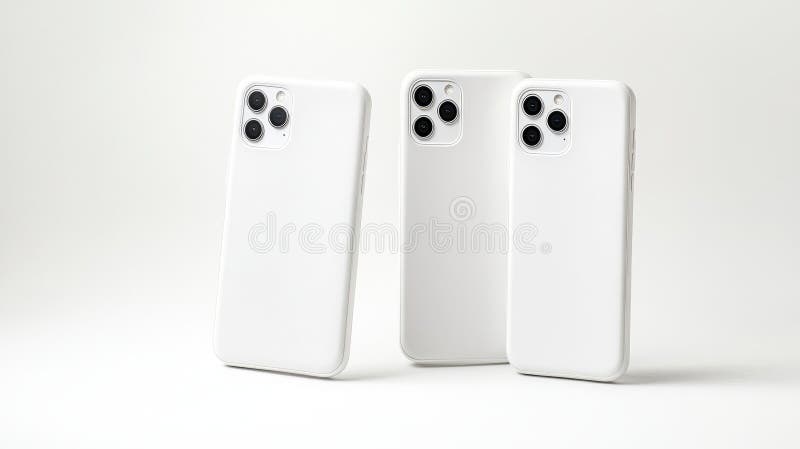 Phone Cases Mockup on Light Background with Empty Space for Design ...