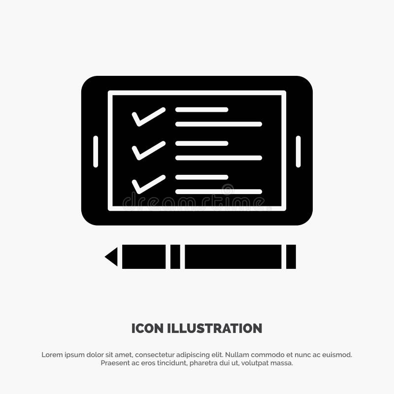 Phone, Cell, Pin, Shopping Solid Black Glyph Icon Stock Vector ...