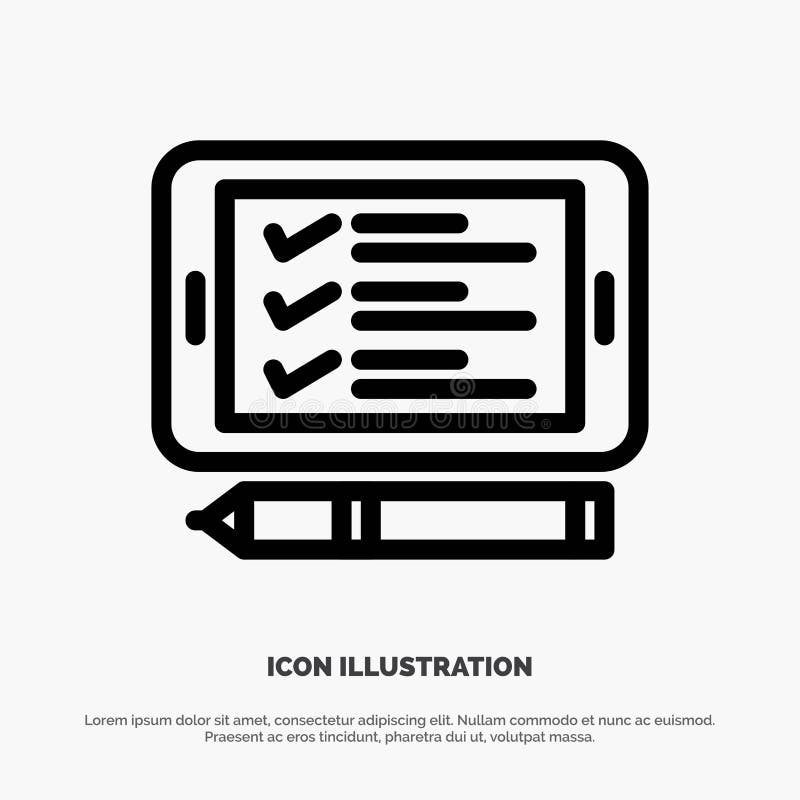 Phone, Cell, Pin, Shopping Vector Line Icon Stock Vector - Illustration ...