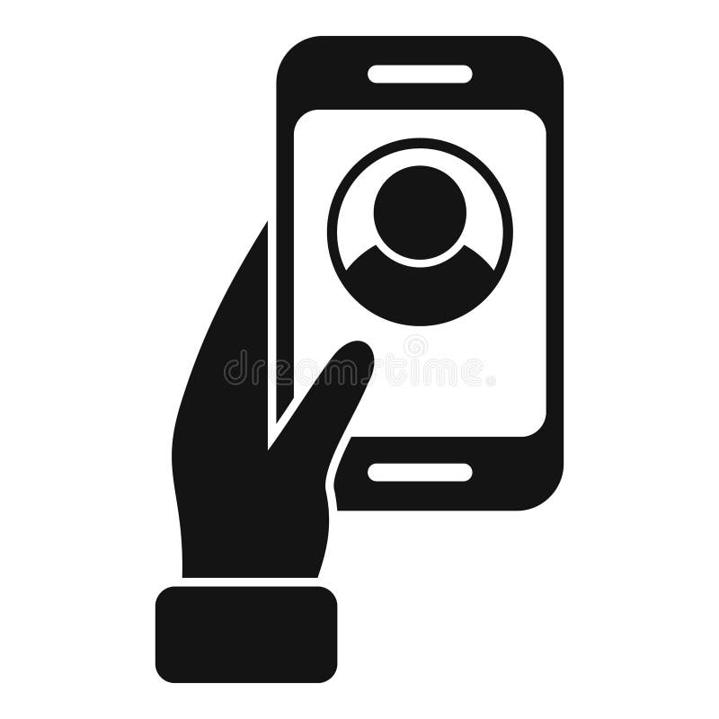 Phone Change Avatar Icon Simple Vector. Online Media Content Stock ...