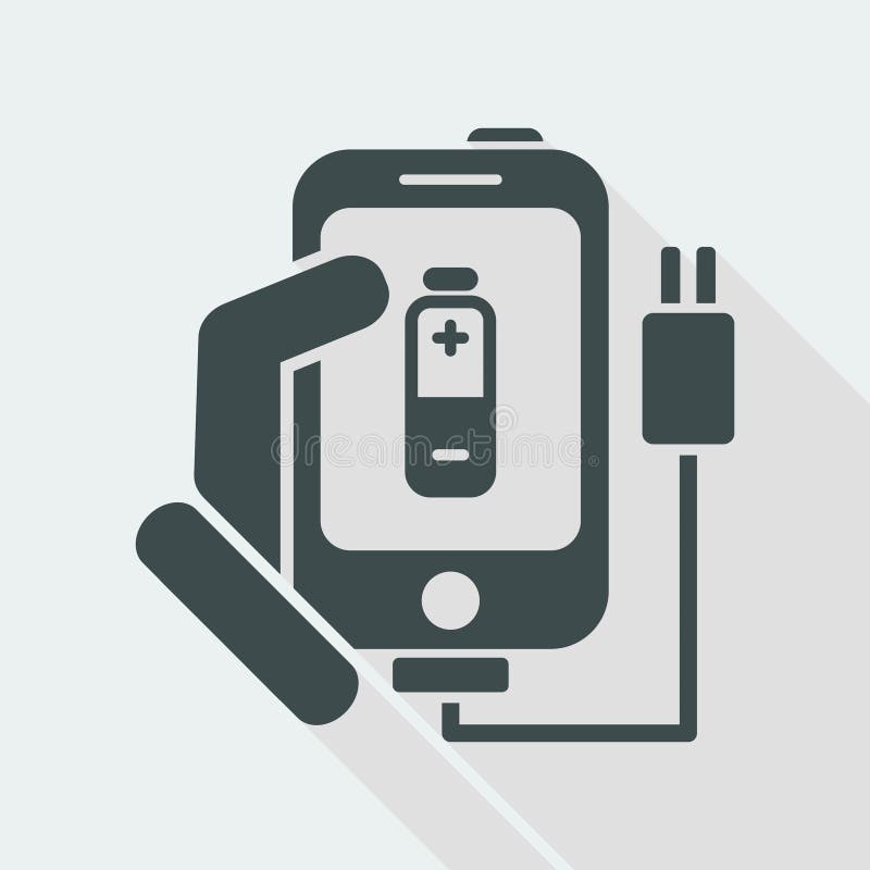 Phone charge icon stock vector. Illustration of earphone - 117818580