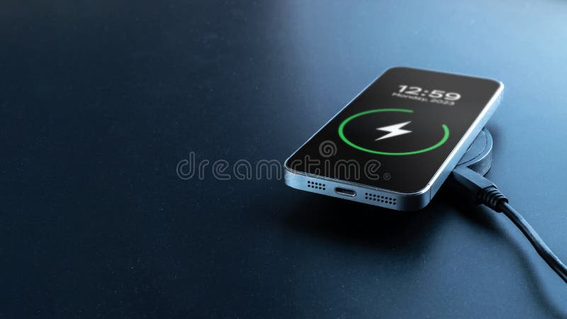 Phone Charge. Mobile Cell Phone Charge Battery from Wireless Smart ...