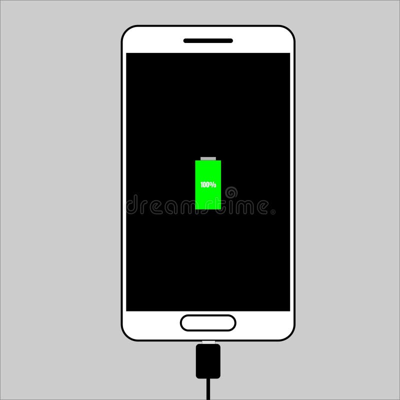 Phone Charger Design Vector Stock Vector - Illustration of device ...