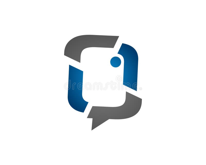 Phone Chat Break Logo Icon Template Stock Vector - Illustration of ...