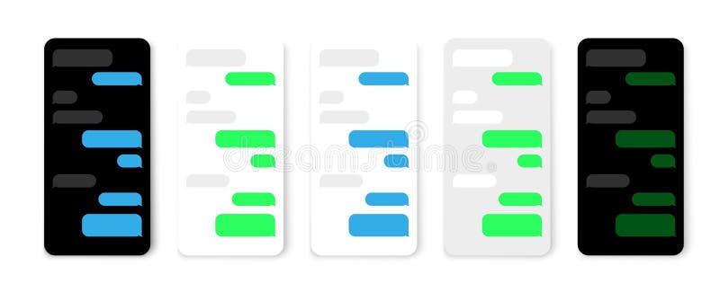 Phone Chat on Smartphone Screen - Modern Messaging Interface with Text ...