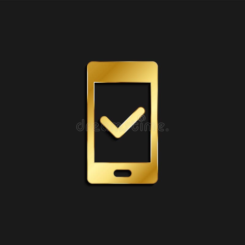 Phone, Check Vector Icon. Simple Element Illustration from UI Concept ...