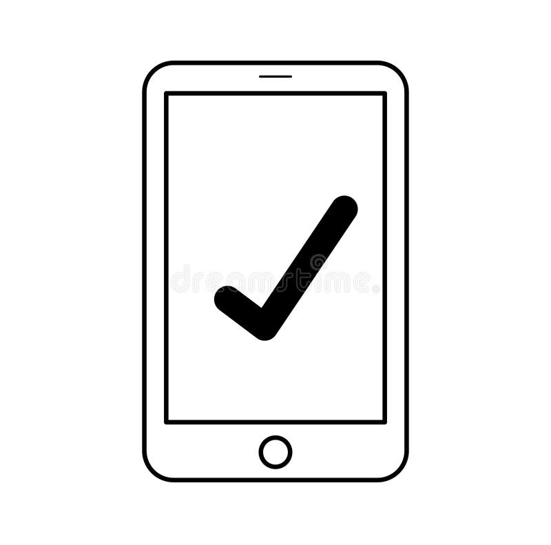 Phone, Check Vector Icon. Simple Element Illustration from UI Concept ...