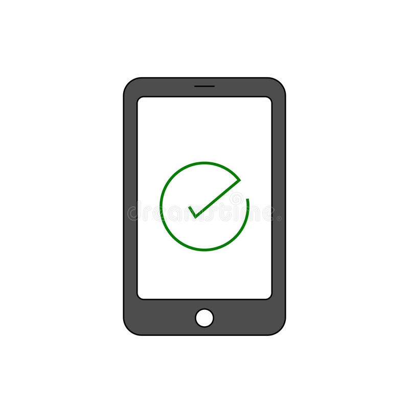 Phone, Check Vector Icon. Simple Element Illustration from UI Concept ...