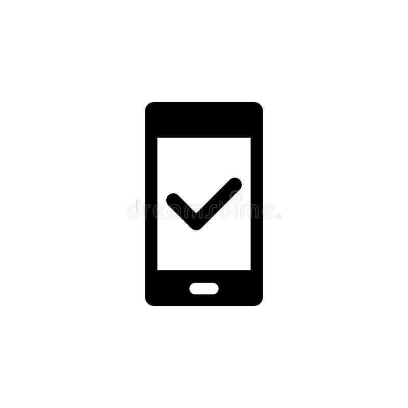 Phone, Check Vector Icon. Simple Element Illustration from UI Concept ...