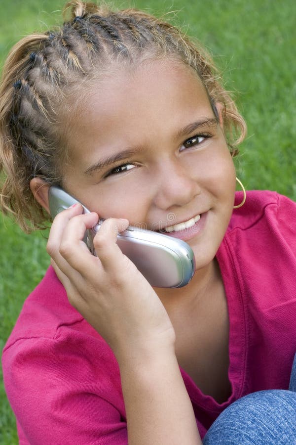 Phone Child stock image. Image of happy, pretty, smiling - 1007745