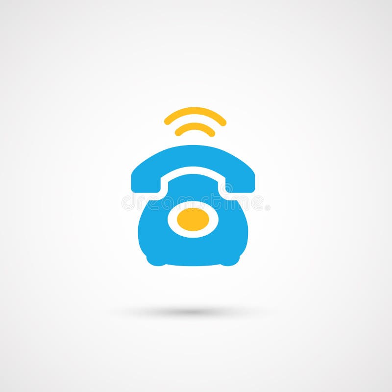 Phone Colorful Icon - Call, Vector Illustration. Stock Vector ...