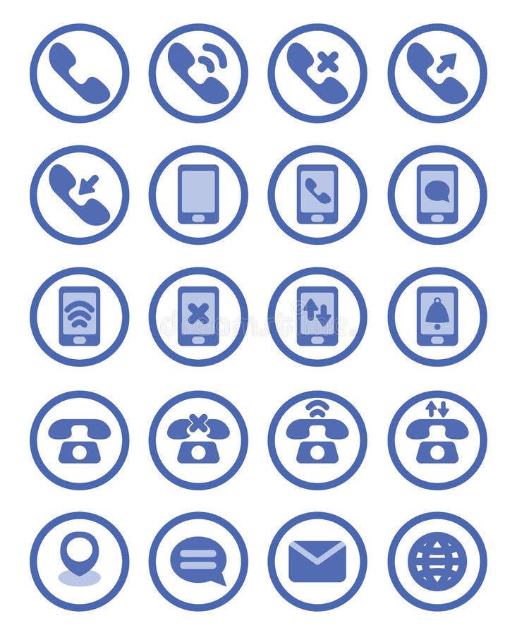 Phone connections, icon stock vector. Illustration of display - 261061943