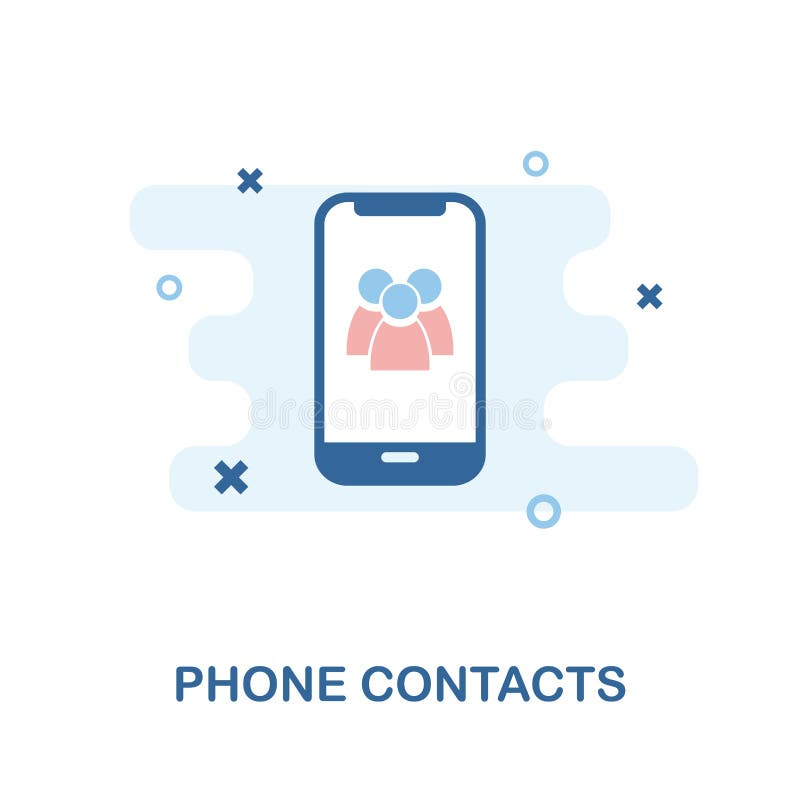 Phone Contacts Icon. Flat Style Icon Design. UI. Illustration of Phone ...