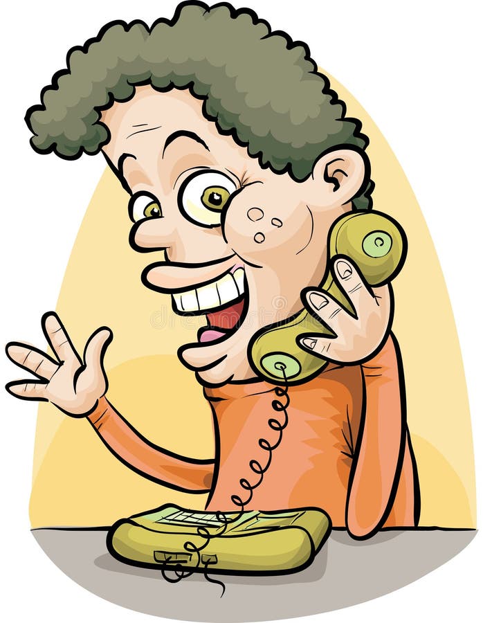 Phone Conversation stock illustration. Illustration of telephone - 41750530