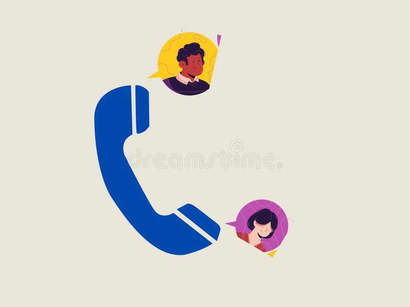 Telephonic Conversaion Stock Illustrations – 1 Telephonic Conversaion ...