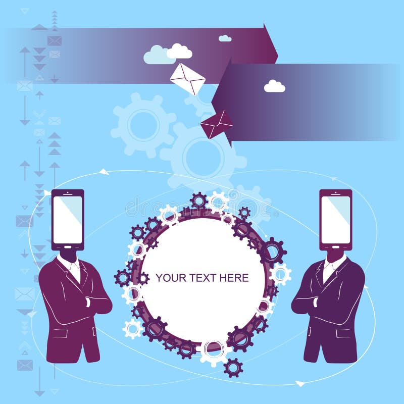 Phone Cooperation stock vector. Illustration of circle - 51578446