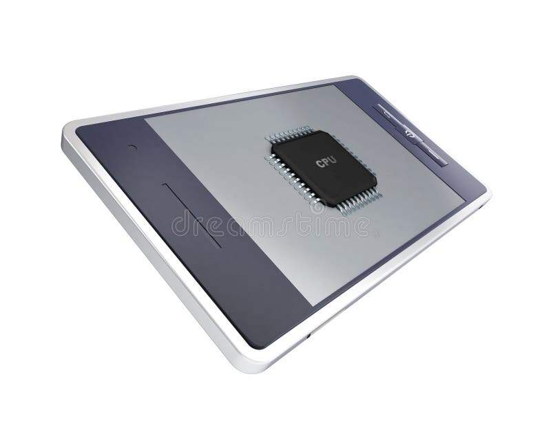 Phone cpu stock illustration. Illustration of processor - 26074773