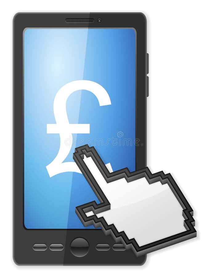 Phone Cursor and Pound Symbol Stock Vector - Illustration of symbol ...