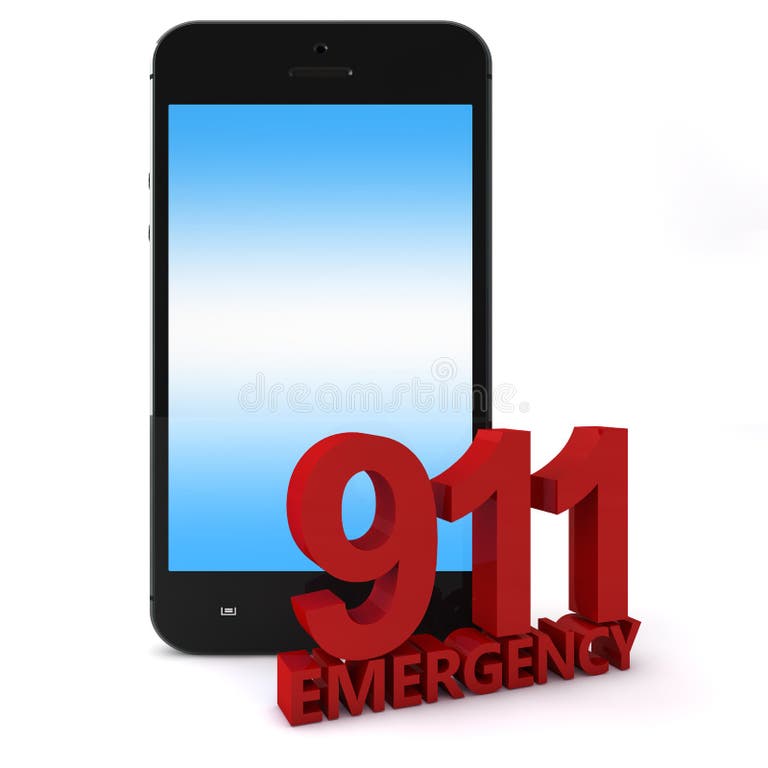 911 Phone stock illustration. Illustration of cellular - 34806821