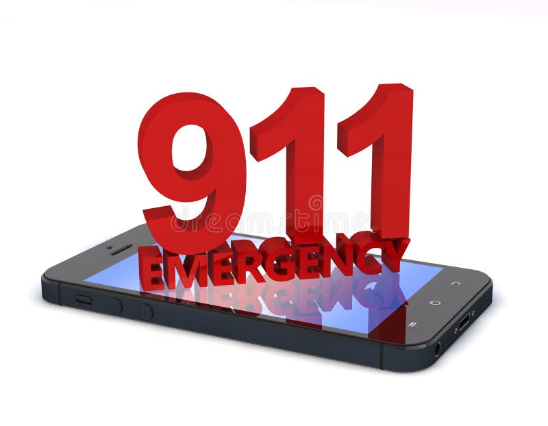 911 Phone stock illustration. Illustration of electronic - 34806824