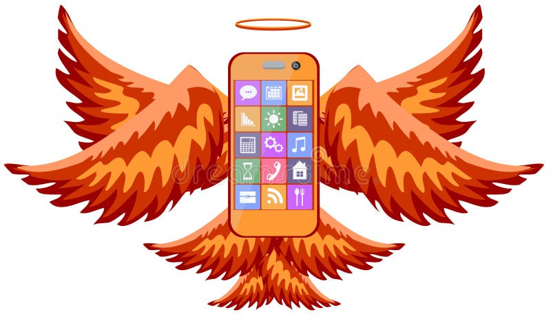 Smartphone devil stock vector. Illustration of icon, monster - 55193500