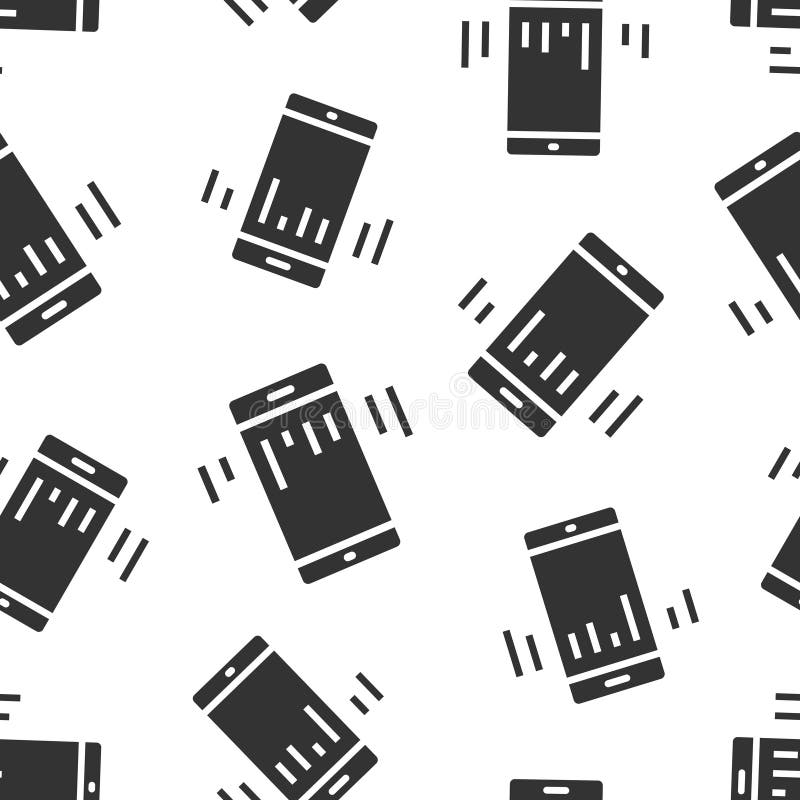 Phone Diagram Icon in Flat Style. Smartphone Growth Statistic Vector ...