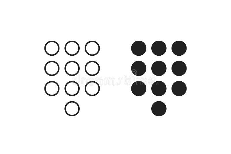 Phone Dial Icon. Smartphone Number Pad Element Stock Vector ...